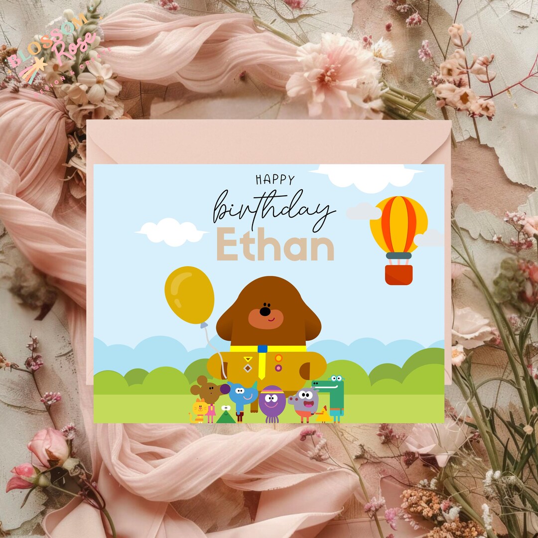Personalised Hey Duggie Birthday Card - Etsy