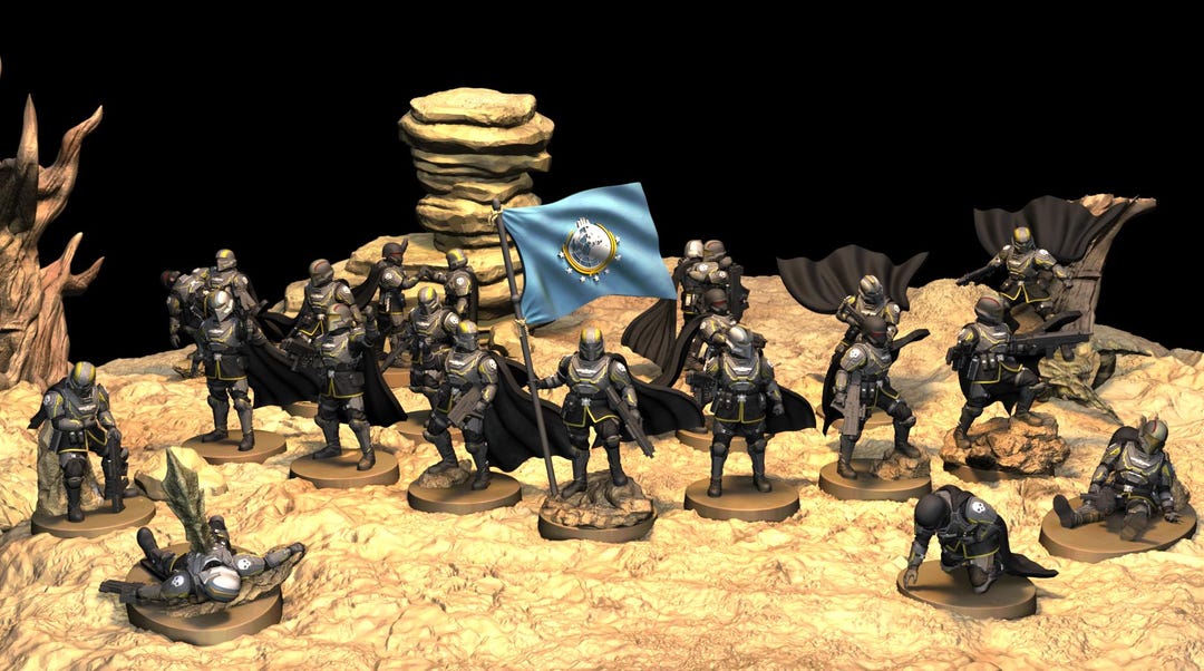 Helldivers 2 Miniatures 32mm Resin Tabletop Miniatures Galactic Armory ...