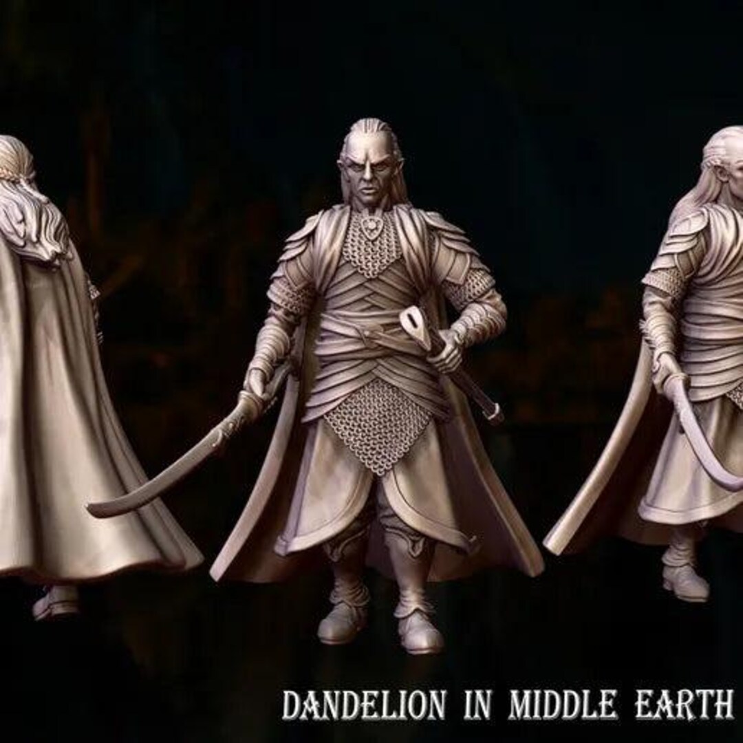 The Wise Lord of the Deep Valley Elves | 28mm 3D Printed Tabletop ...