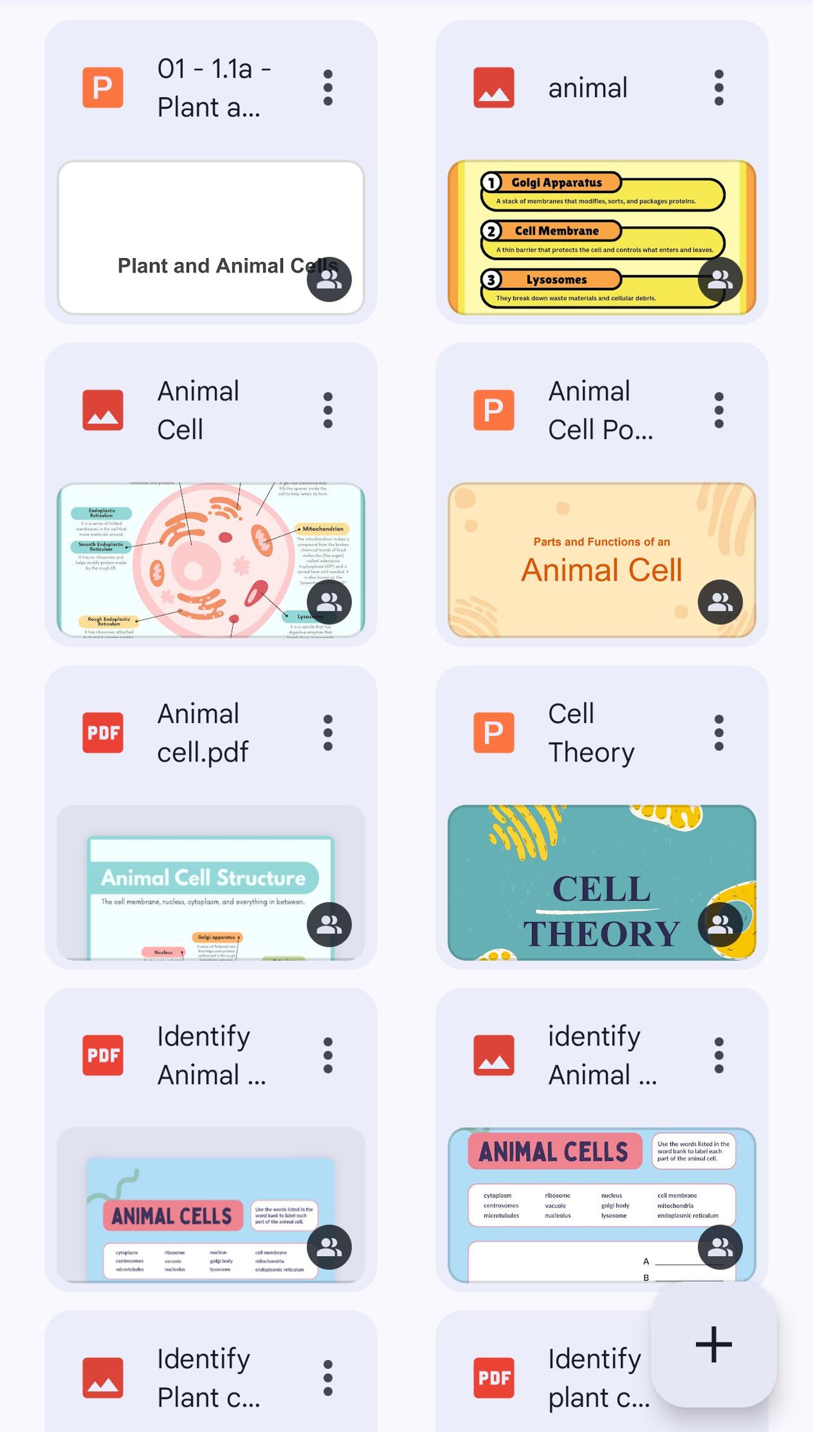 The Plant Cell and Animal Cell | Powerpoint Presentation | School ...