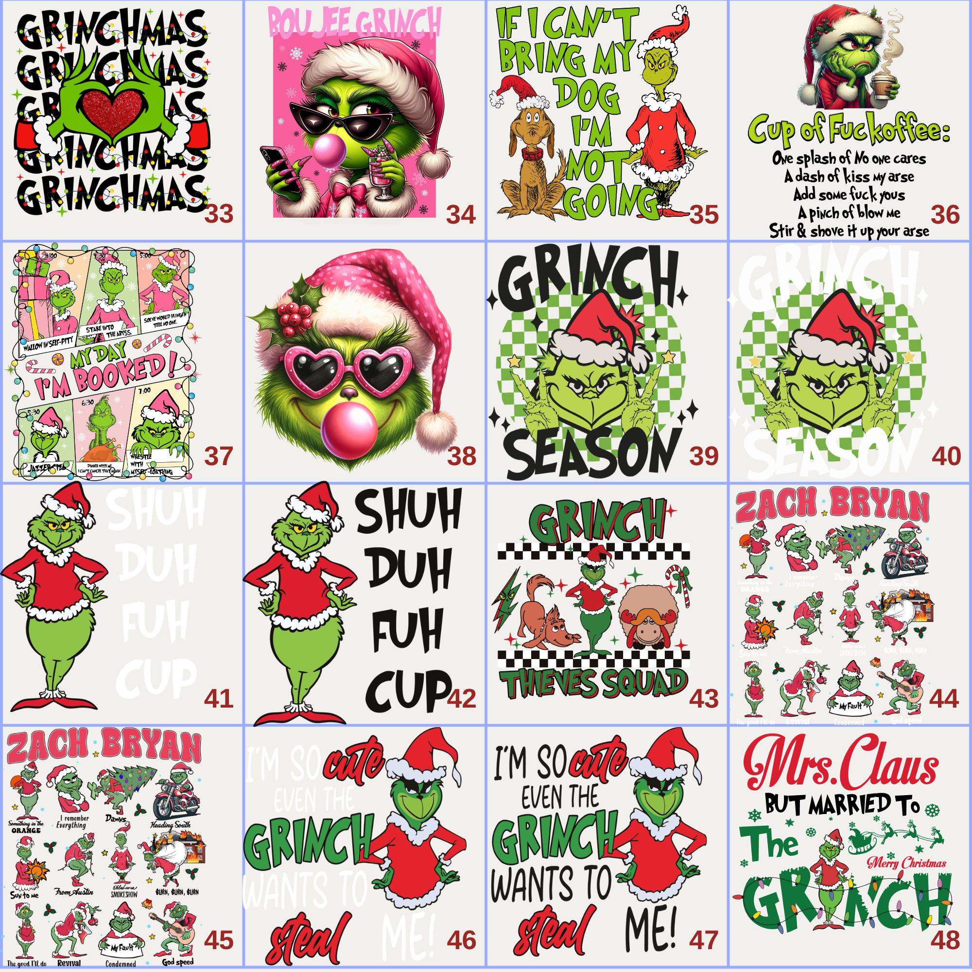 Grinch Christmas DTF Transfer | Ready to Press Grinchmas T-shirt | Mean ...