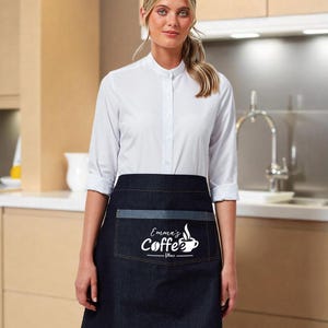 Coffee Shop Logo and Name Apron, Personalized Gifts for Cafe Owners and ...