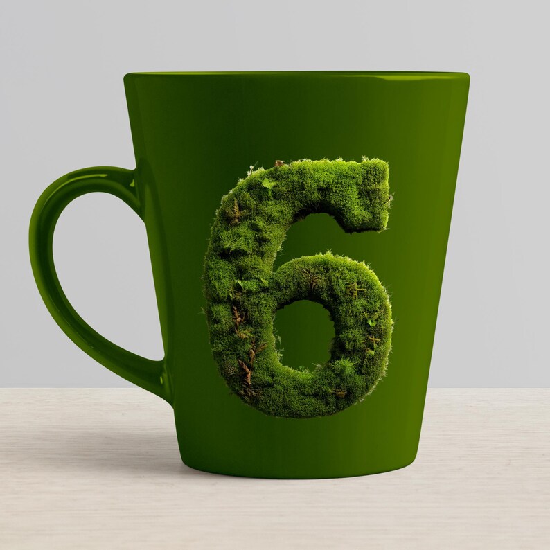 Moss Numbers Bundle Moss Themed Font Printable Moss Numbers DTF PNG ...