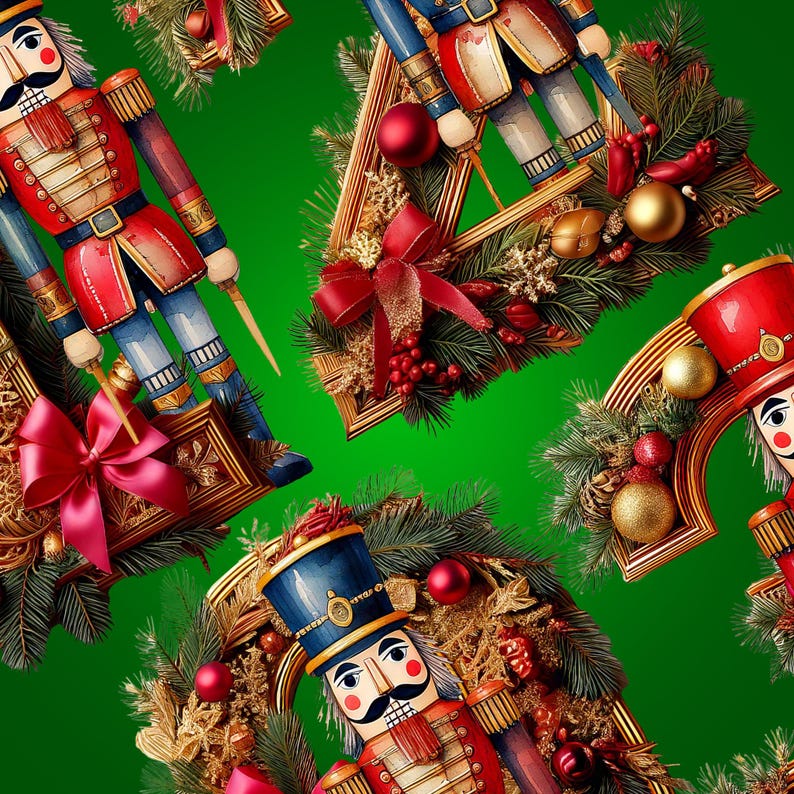 Nutcracker Christmas Numbers, Holiday PNG Font (digital Download) - Etsy