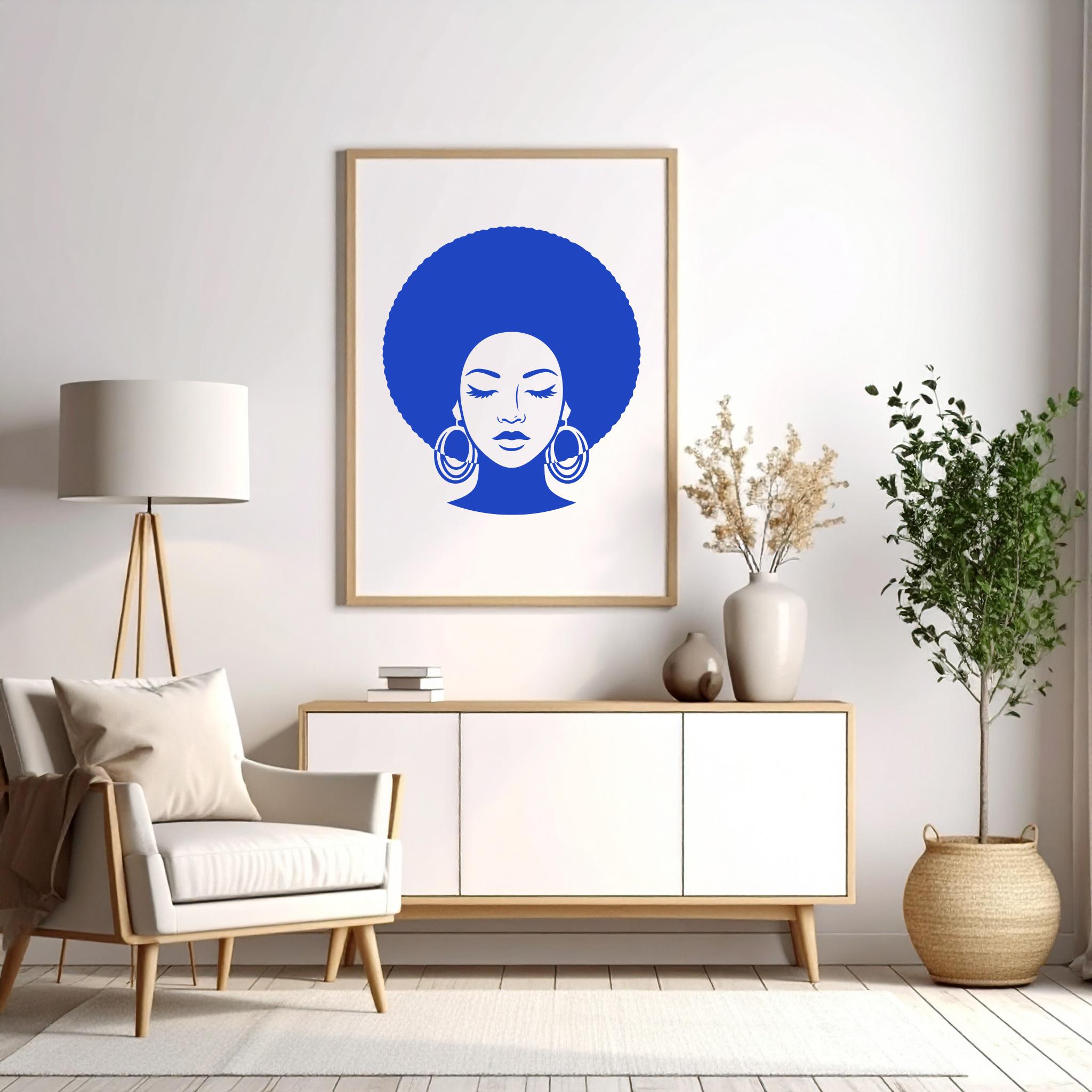 Afro Girl SVG Bundle, Black Woman Silhouette Clipart, Natural Hair Art ...
