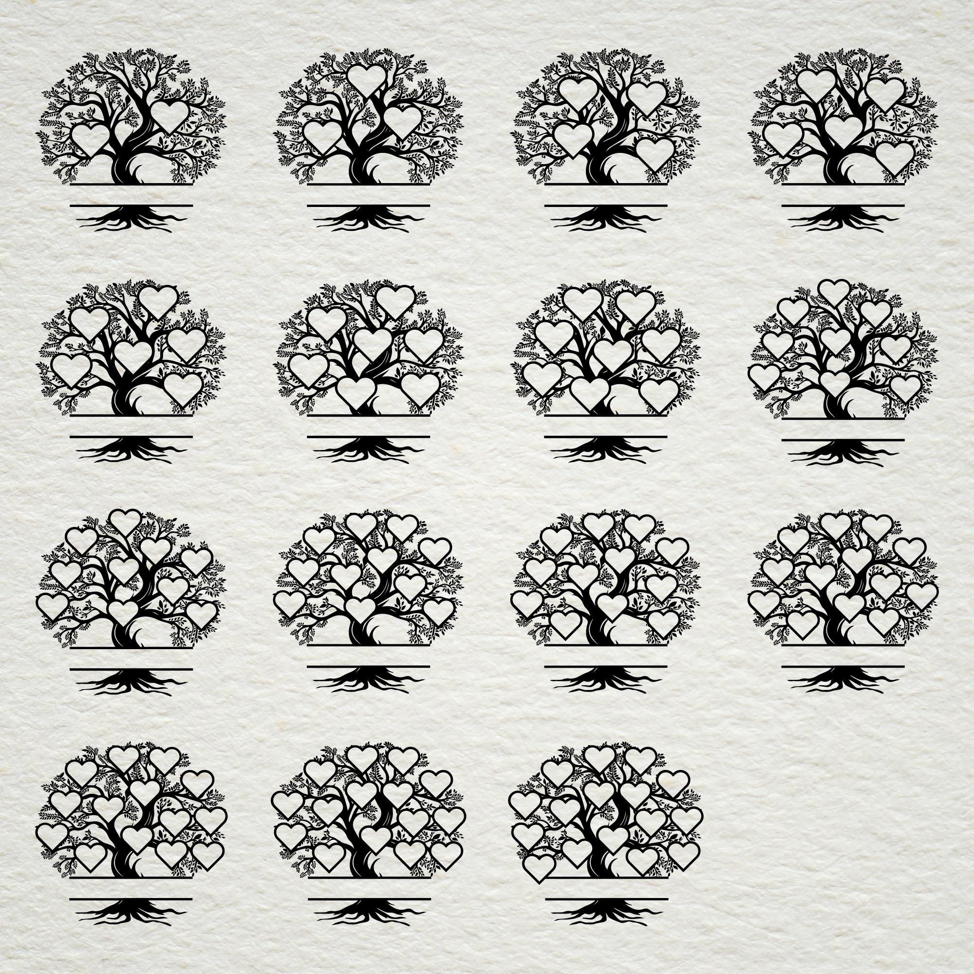 Family Tree SVG Bundle: Reunion Cut Files, Home Decor (digital Download ...