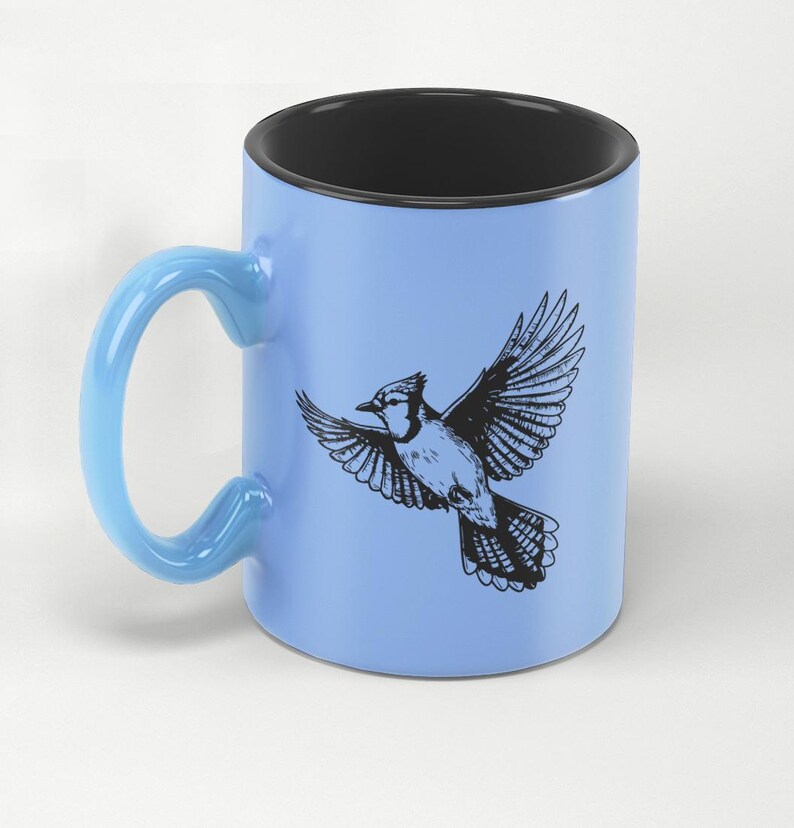 Geai bleu - Lot Clipart vectoriel | 15 illustrations de style gravure (téléchargement numérique ...