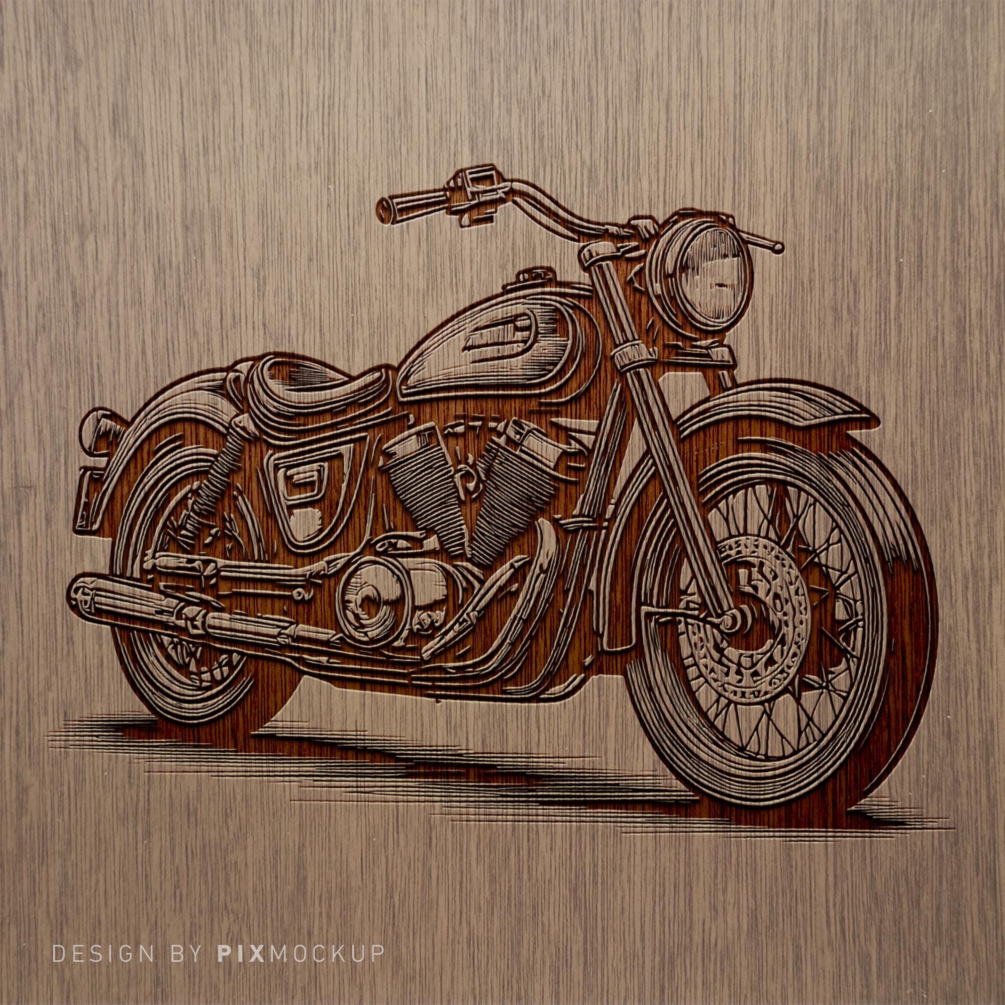 Vintage Motorcycle SVG Bundle Cut Files Cricut PNG Retro Motorcycle 6 ...