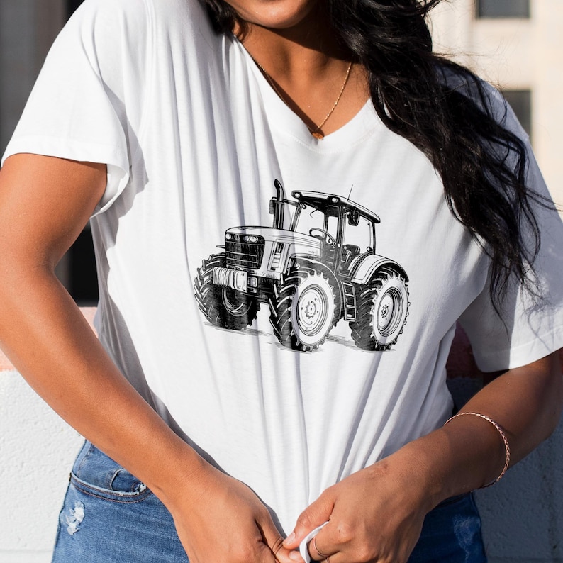 Vintage Tractor SVG Bundle Cut Files Cricut PNG Farm Tractor 12 Vintage ...