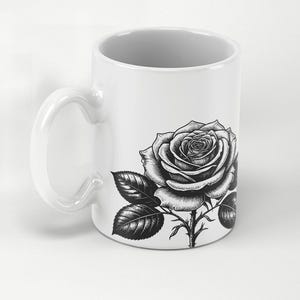 Vintage Rose SVG Bundle, Hand Drawn Rose Clipart for Cricut & Laser ...