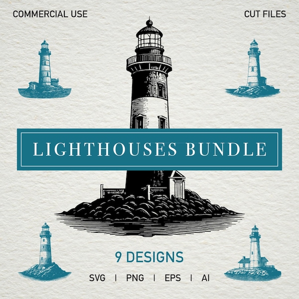 Lighthouse Svg - Etsy