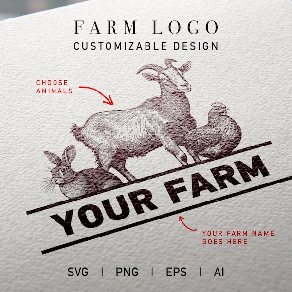 Farm Logo Design - Etsy UK