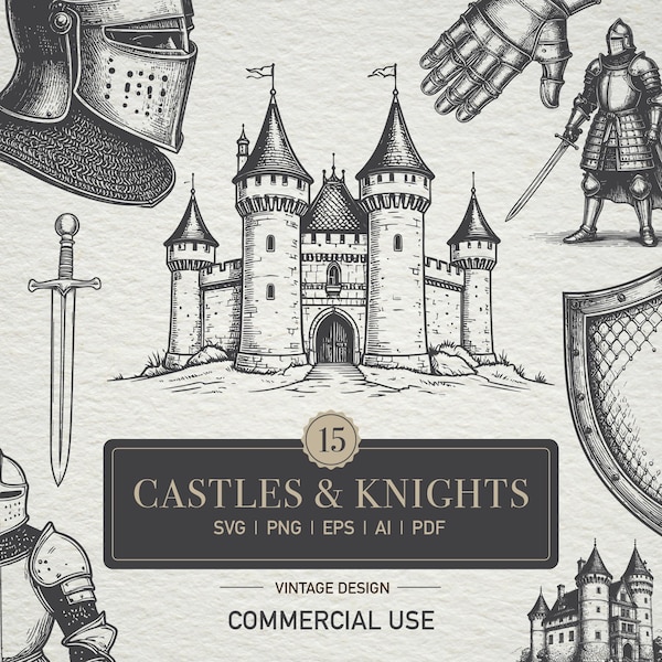 Medieval Line Art Png - Etsy UK