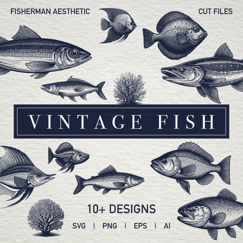 Fish Sketch Drawing - Etsy UK