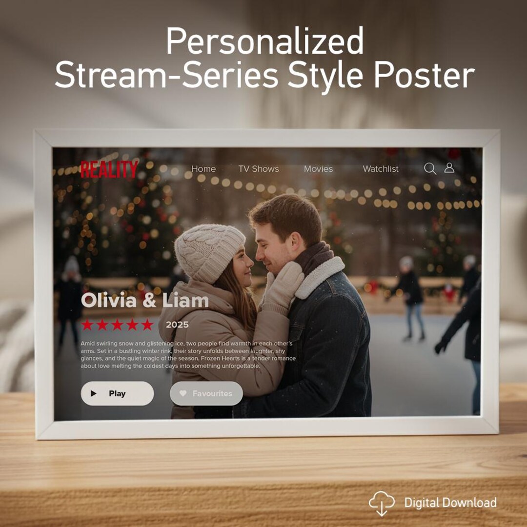 Personalized Stream Series Poster | Custom Digital Print Gift (digital ...