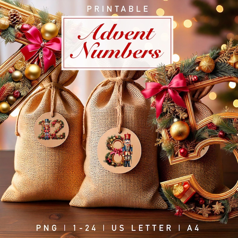 Advent Numbers - Etsy