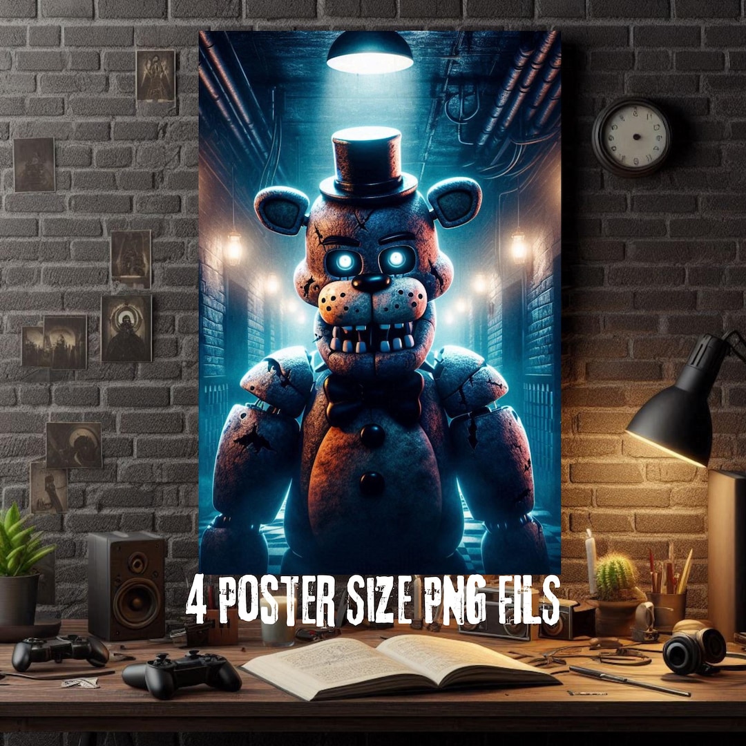 Five Nights at Freddy's Art L Freddy Fazbear 4 Bundle Poster Pngs ...