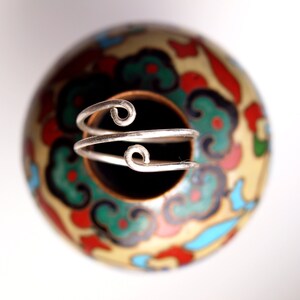 Sterling Silver Knuckle Ring Double Loop - Etsy