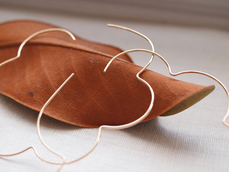 Gold Peony Hoop Earrings, Flower Shape Extra Large Hoop Earrings, Extra ...