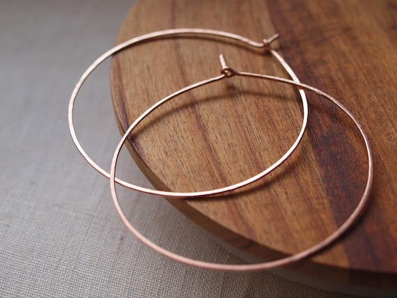 Classic Hoops 60mm Diameter 3 Materials Choice: Silver 14K - Etsy