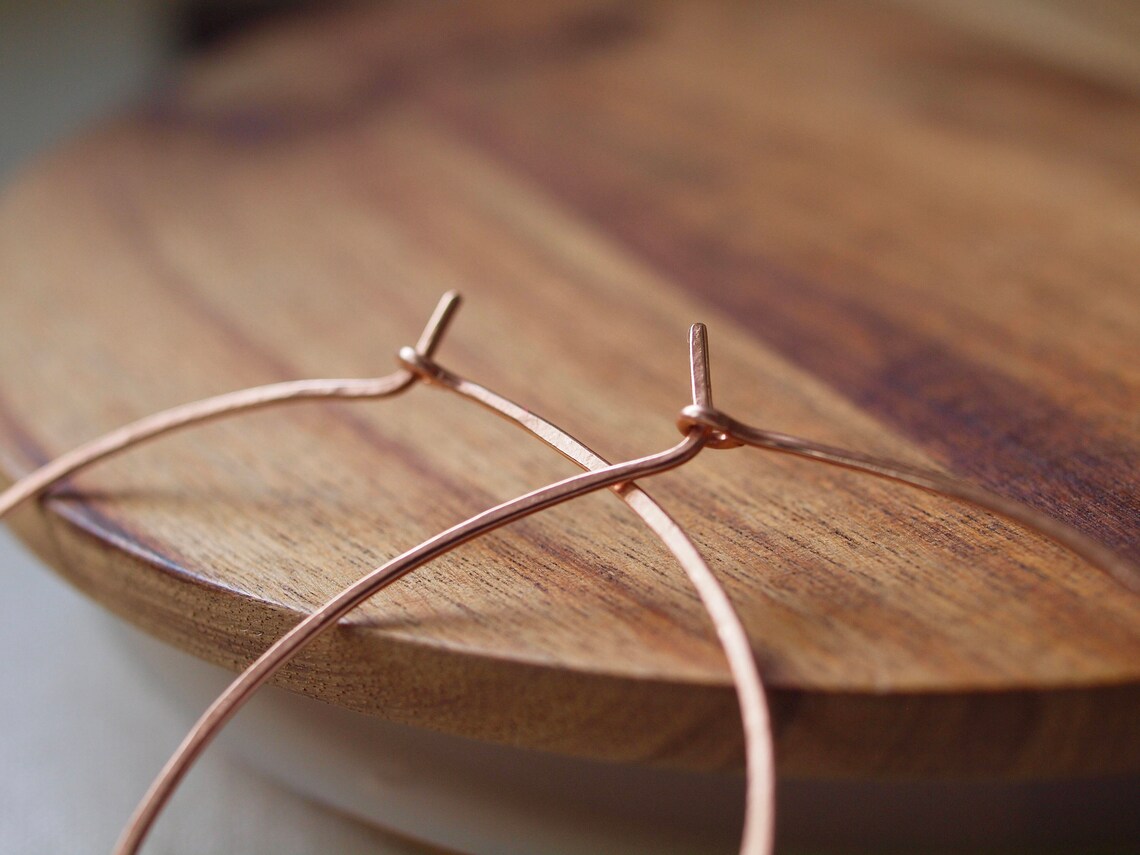 Classic Hoops 60mm Diameter 3 Materials Choice: Silver 14K - Etsy