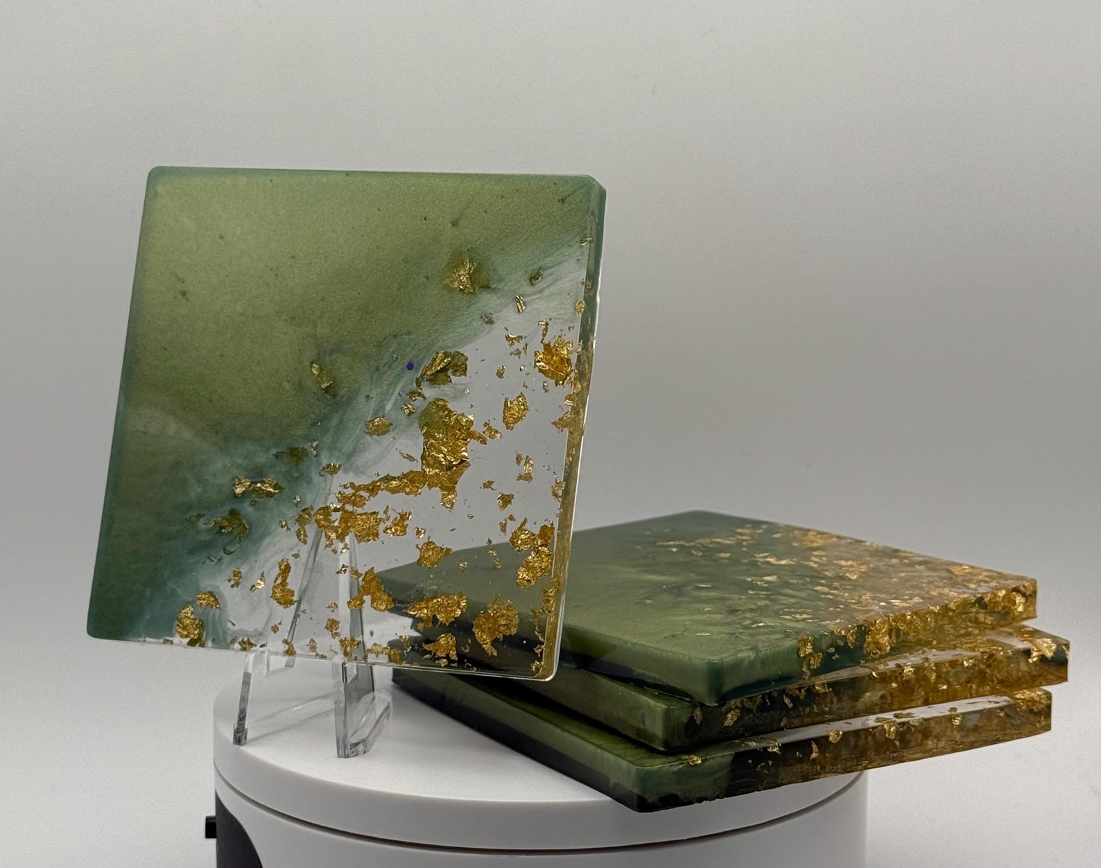 Elegant Handmade Resin Coasters - Custom Designs - Etsy