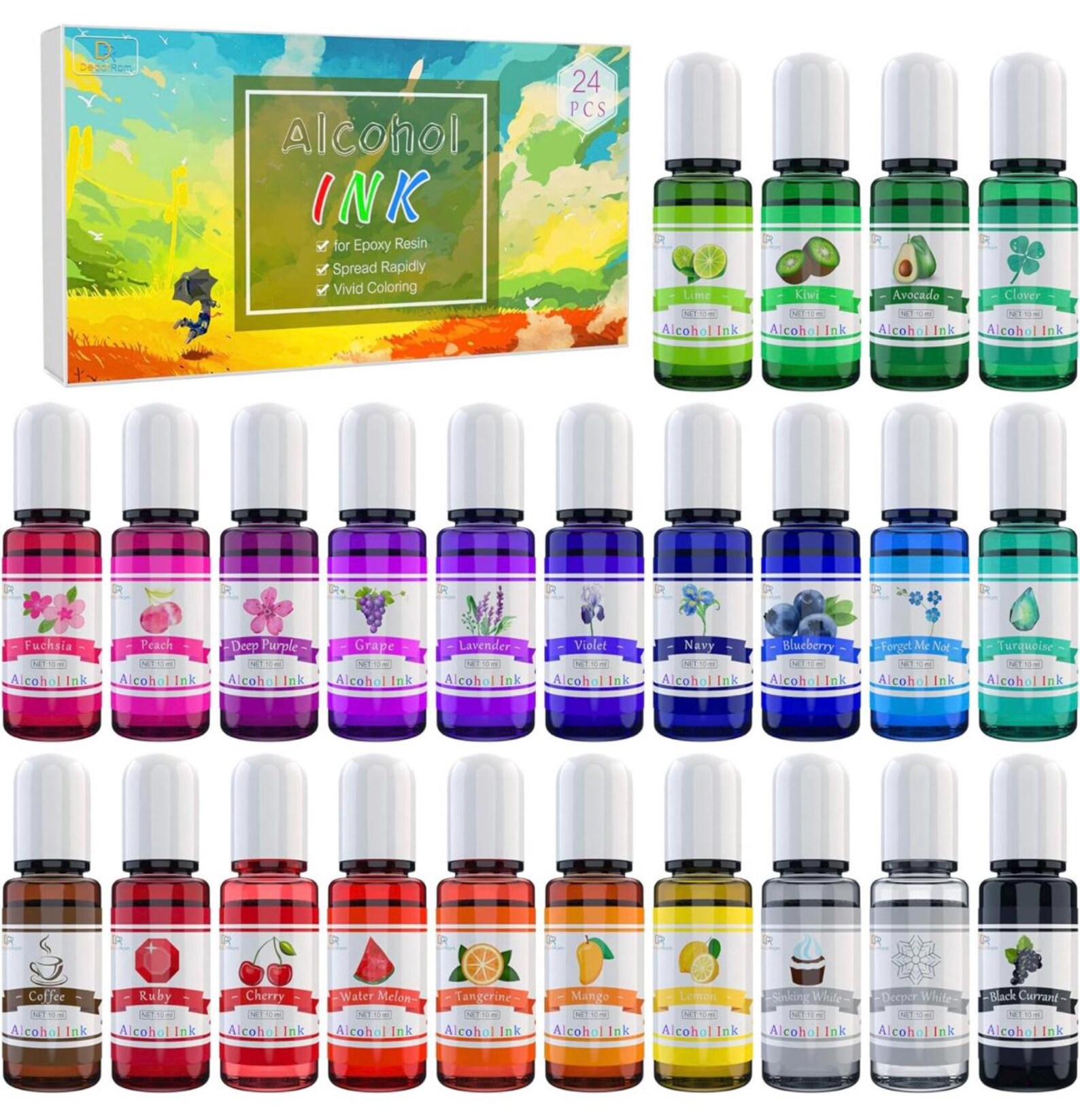 Elegant Handmade Resin Coasters Custom Designs - Etsy