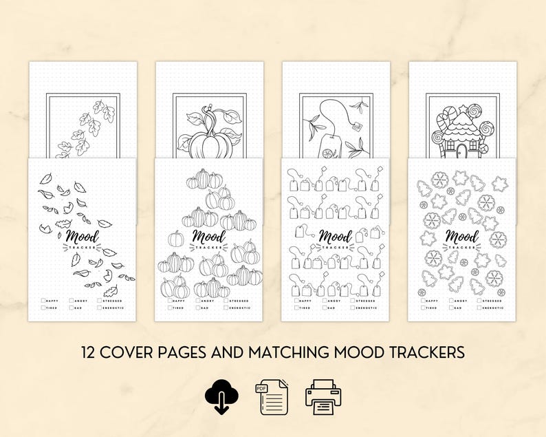 2026 Bullet Journal Bundle | Printable Digital Planner With Calendar ...