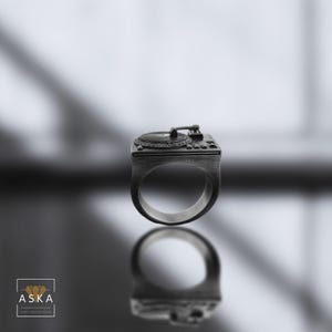 Sterling Silver Record Player Ring: Music Lover Gift - Etsy