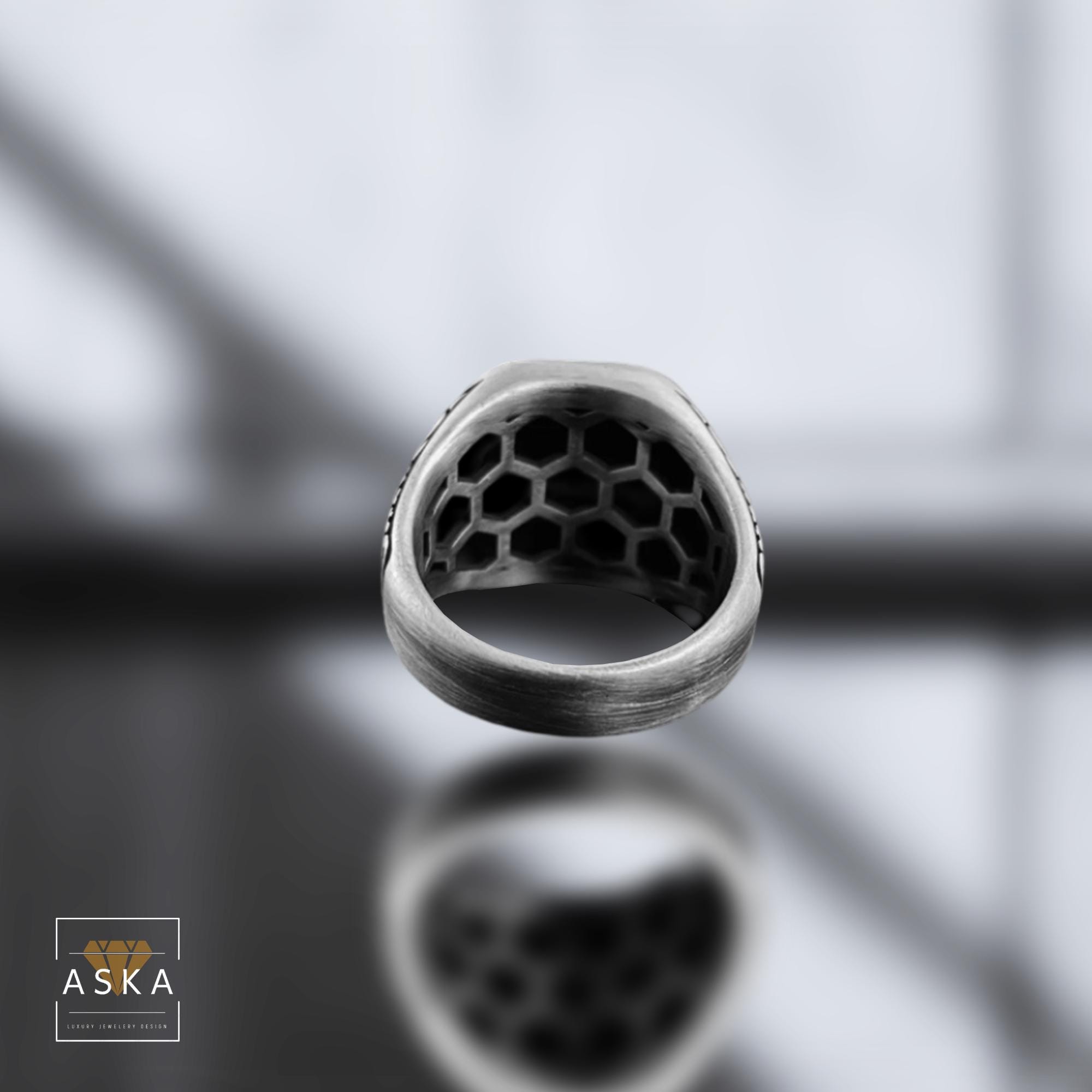 Zulfiqar Sword Ring – Sterling Silver Double Sword Ring – Islamic ...