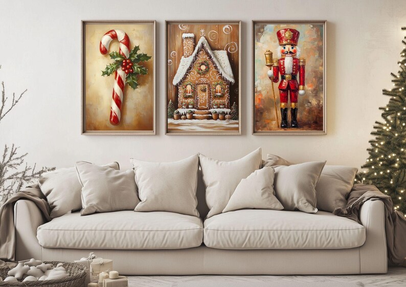 Christmas Gallery Wall Art Bundle – Festive Christmas Printables Decor ...