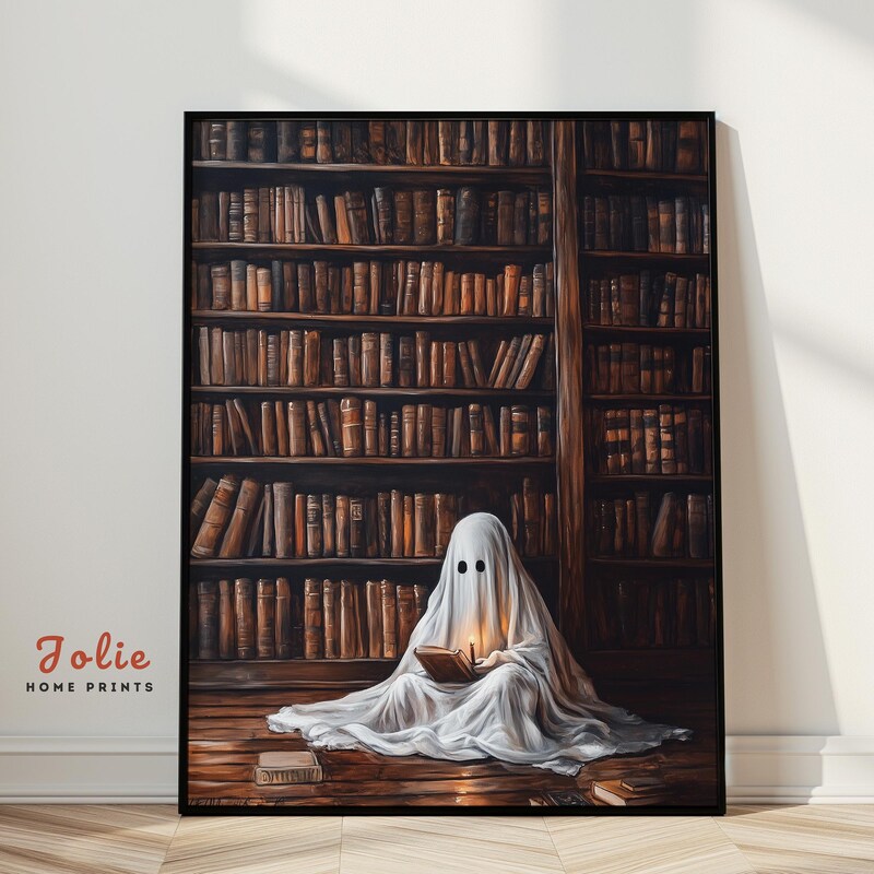 Ghost in Library - Etsy