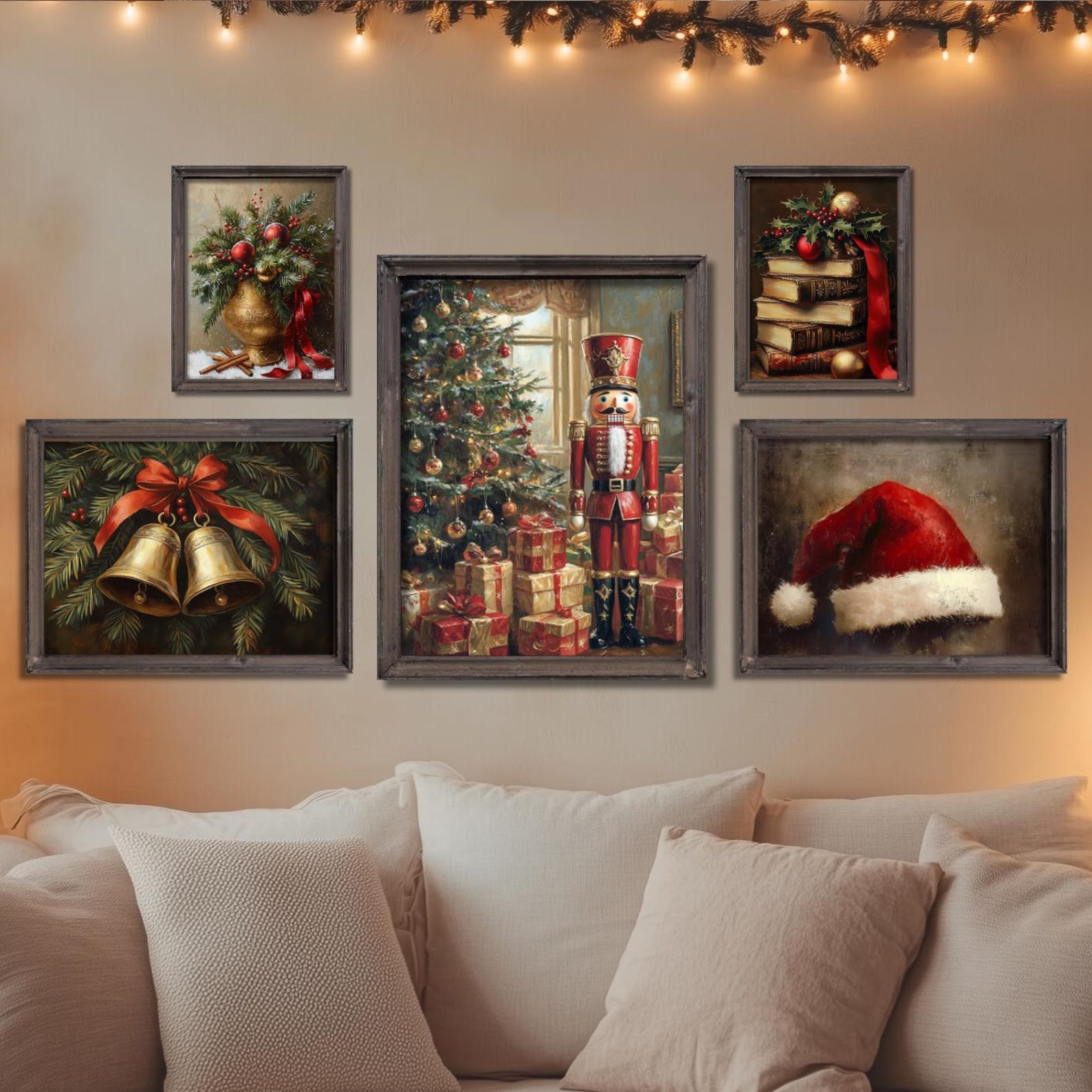 Christmas Gallery Wall Art Bundle – Festive Christmas Printables Decor ...