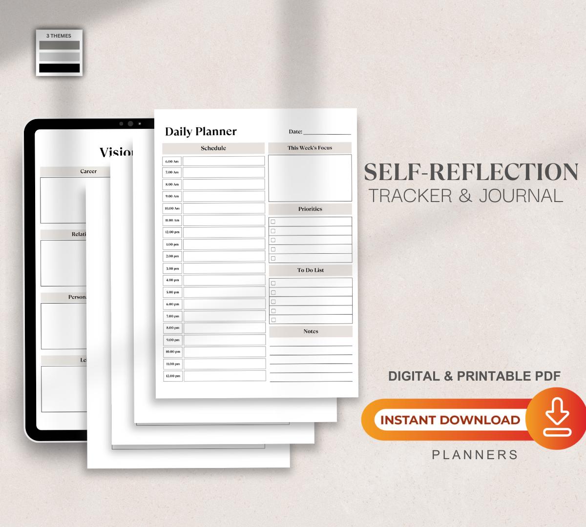 Reflection Planner With Daily Prompts, Self-reflection Journal ...