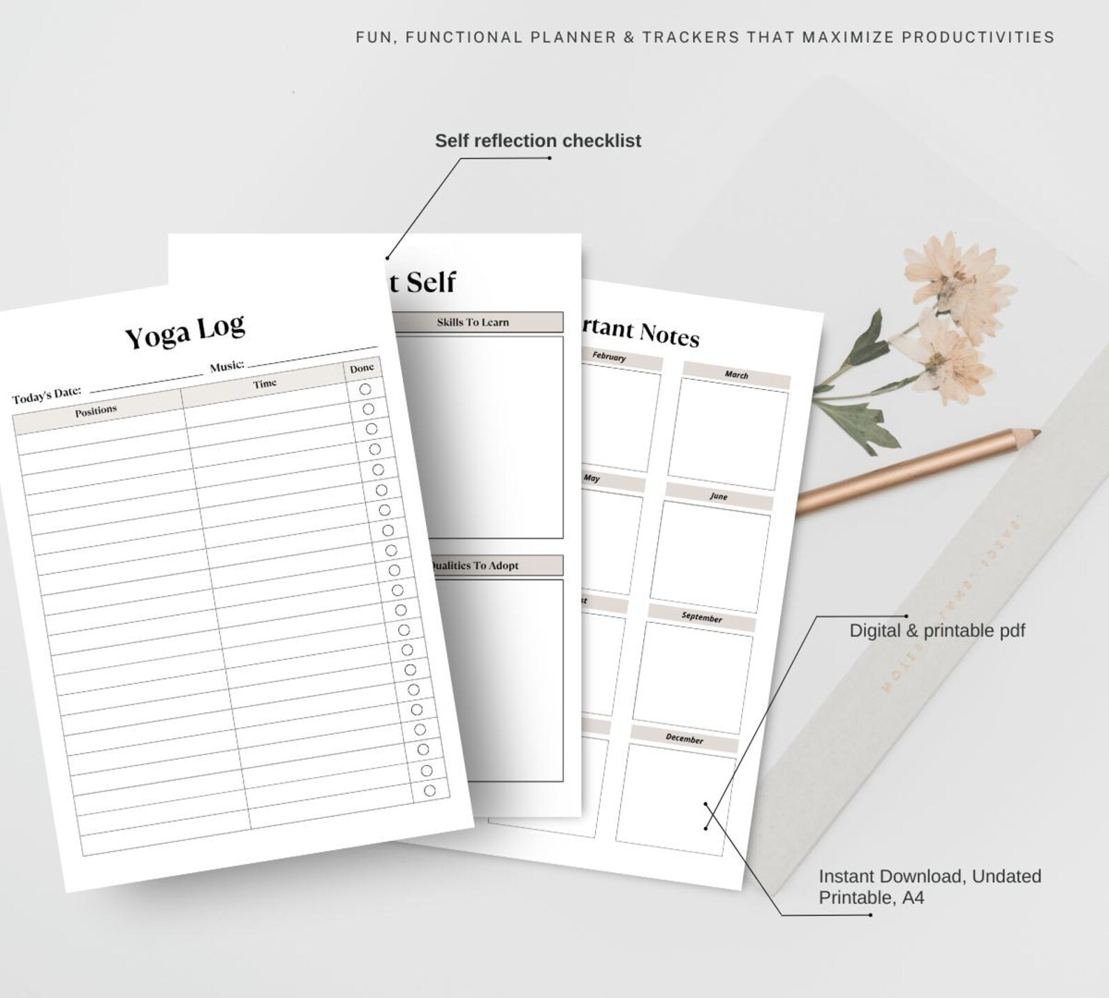 Reflection Planner With Daily Prompts, Self-reflection Journal ...