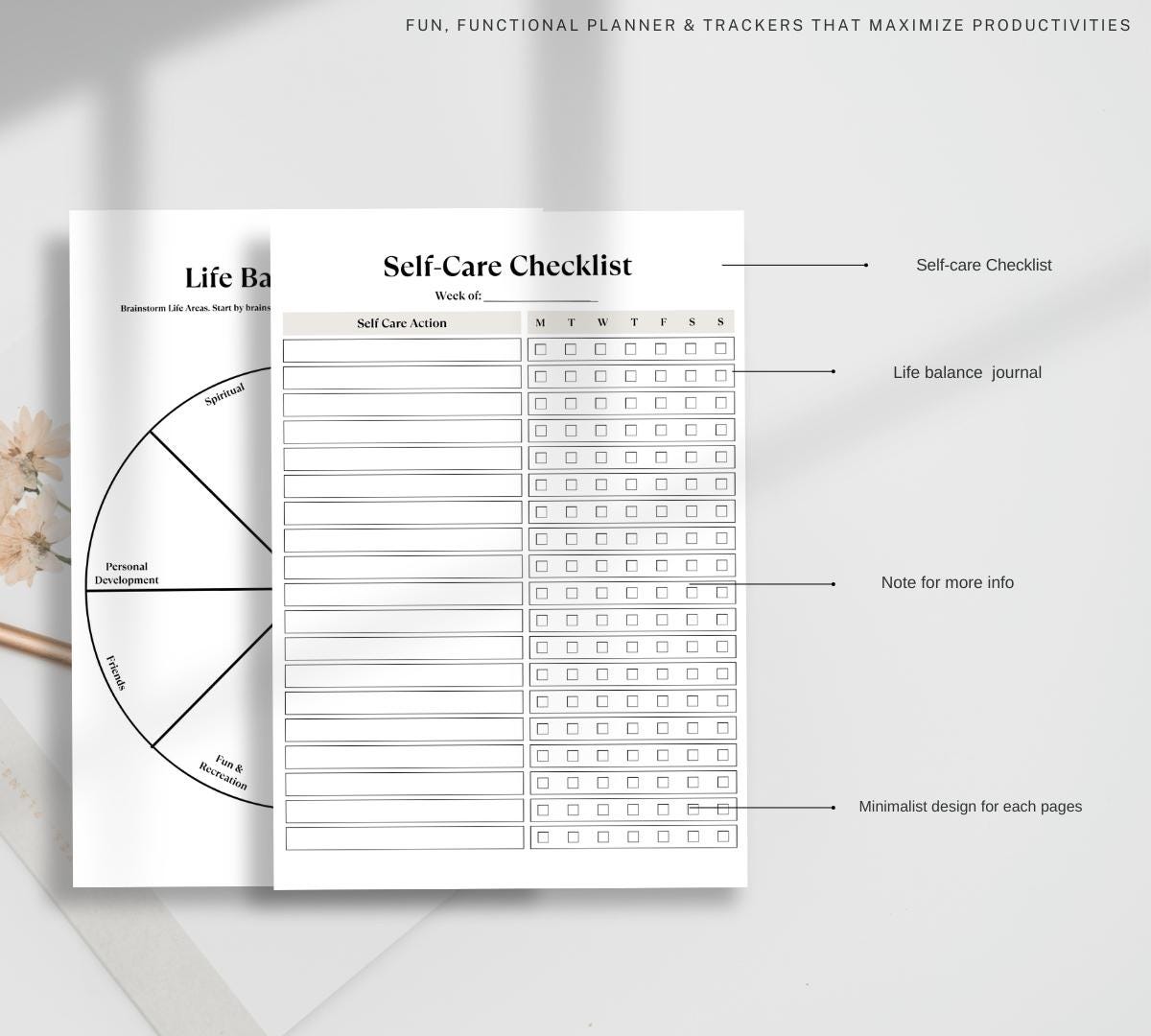 Reflection Planner With Daily Prompts, Self-reflection Journal ...