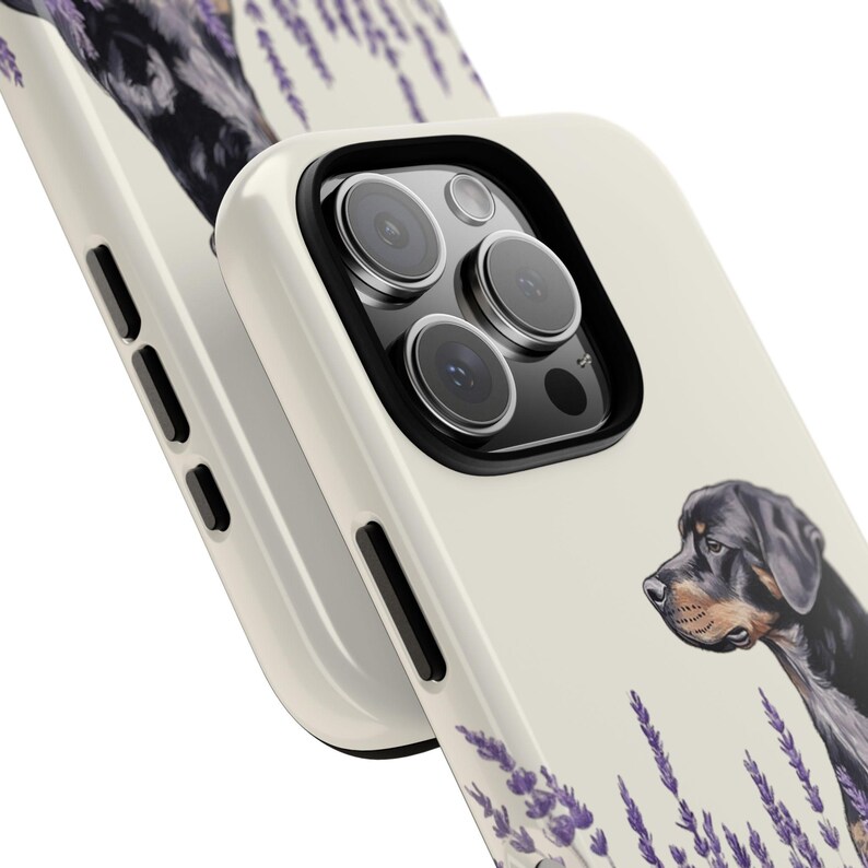 Rottweiler in Lavender Tough Phone Case Rottweiler Phone Case Dog Mom ...