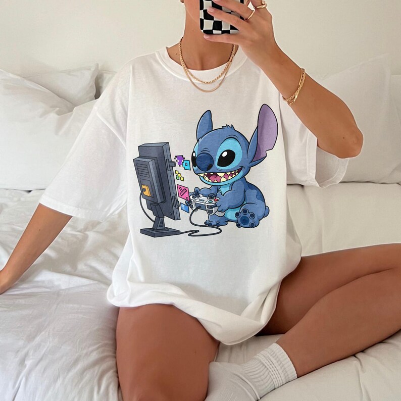 Gamer Stitch Png, Gaming Stitch Png, Video Game Stitch Png, Game ...