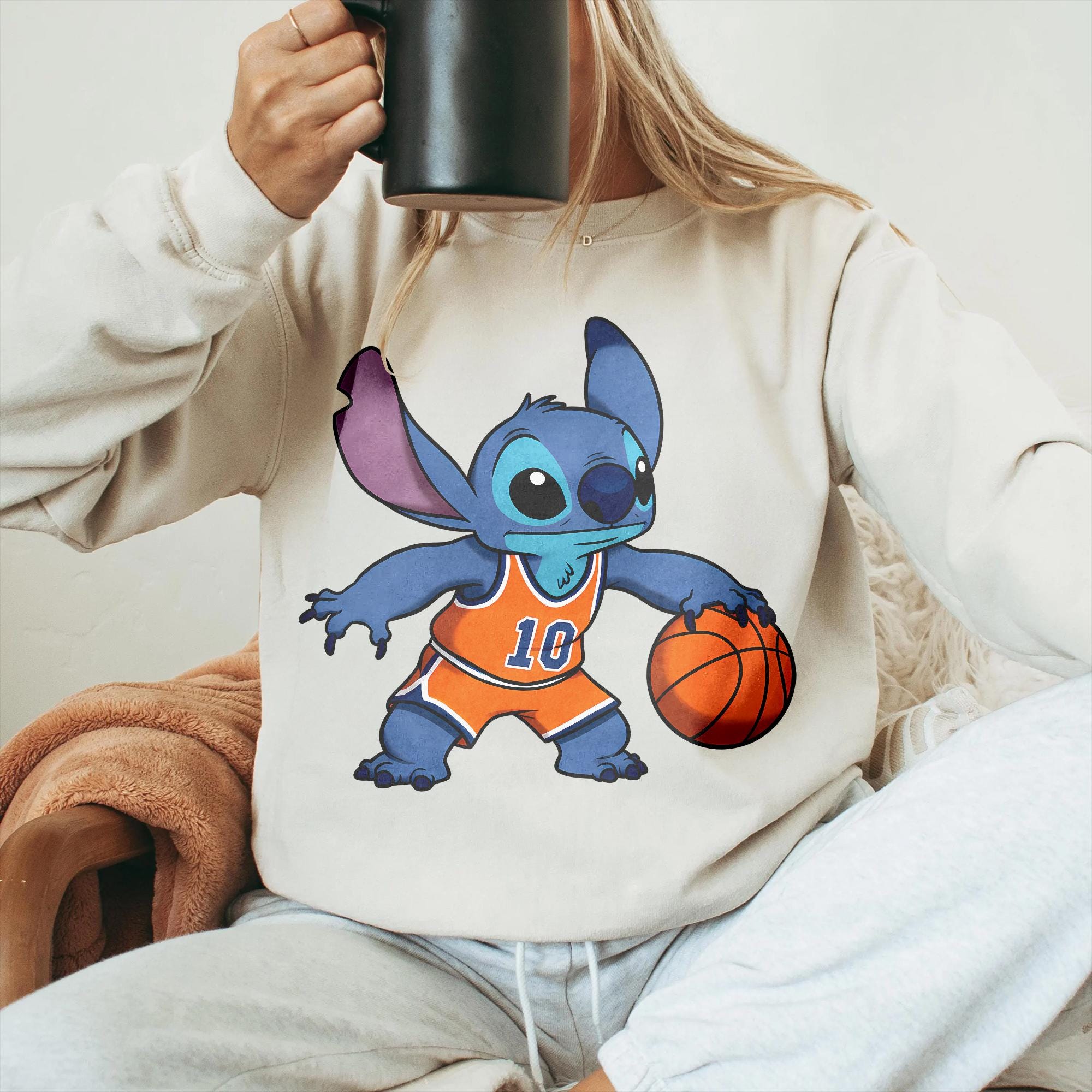 Stitch Basketball Png, Cute Stitch Sports Png, Funny Stitch Playing ...