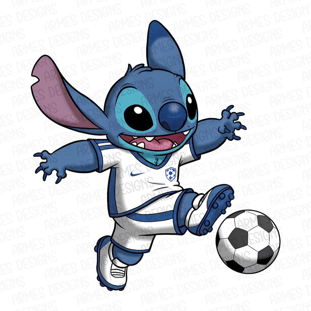 Soccer Stitch Png, Stitch Png, Cute Stitch Png, Football Player Png ...