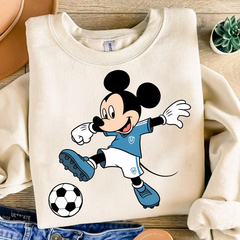 Cute Mickey Playing Soccer Png, Mickey Mouse Soccer Player Png, Kids ...