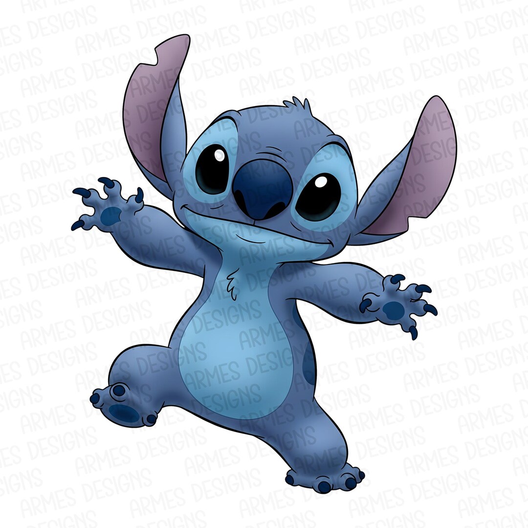 Energetic Stitch Png, Cute Stitch Png, Happy Stitch Png, Dancing Stitch ...