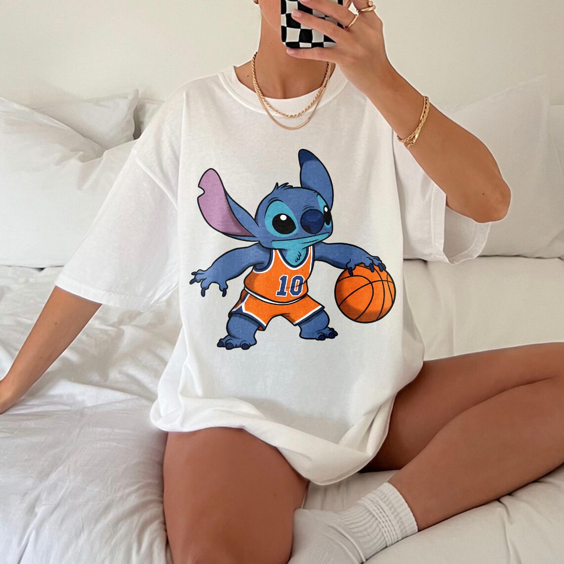 Stitch Basketball Png, Cute Stitch Sports Png, Funny Stitch Playing ...
