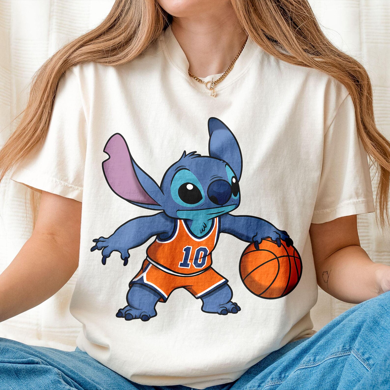 Stitch Basketball Png, Cute Stitch Sports Png, Funny Stitch Playing ...