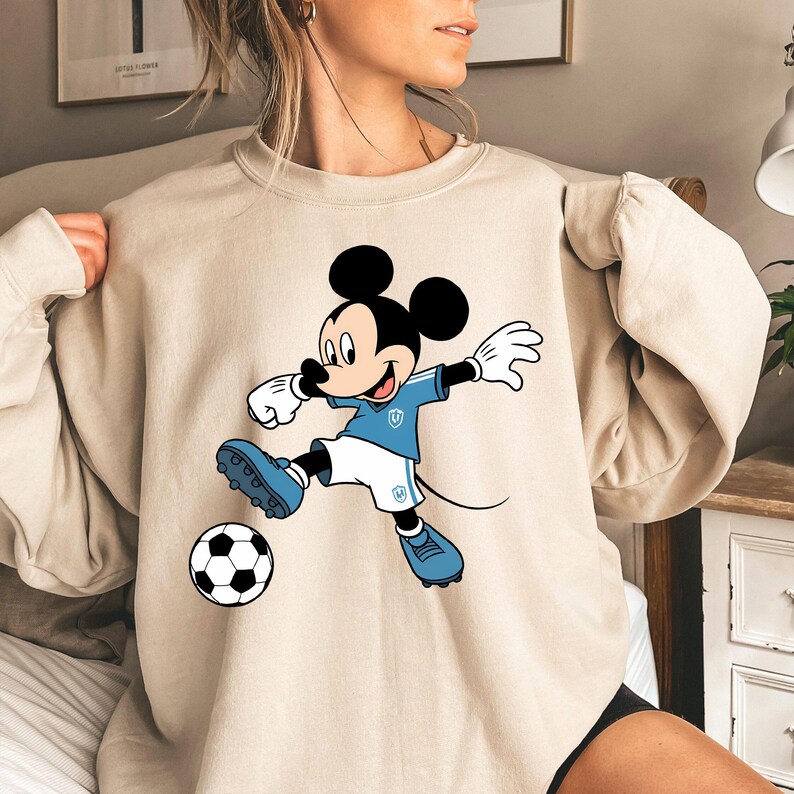 Cute Mickey Playing Soccer Png, Mickey Mouse Soccer Player Png, Kids ...