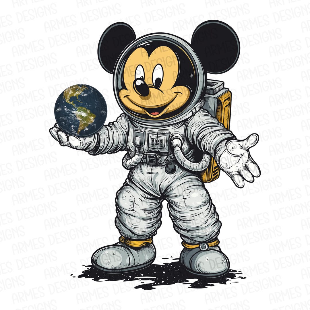 Mickey Astronaut Png, Space Mickey Png, Astronaut Png, Mickey Mouse ...