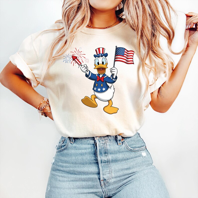 Fourth of July Donald Png, Donald Duck Png, Usa Donald Png, American ...