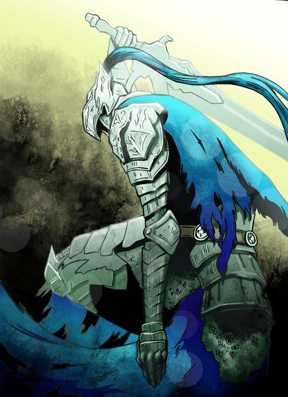 Artorias The Abysswalker Drawing Artorias The Abysswalker By Aletime