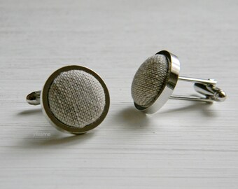 Fabric cufflinks | Etsy