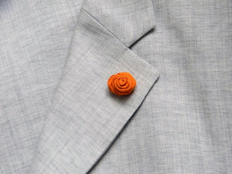 Orange Lapel Pin. Men Lapel Flower. Spice Colors. Orange - Etsy Hong Kong